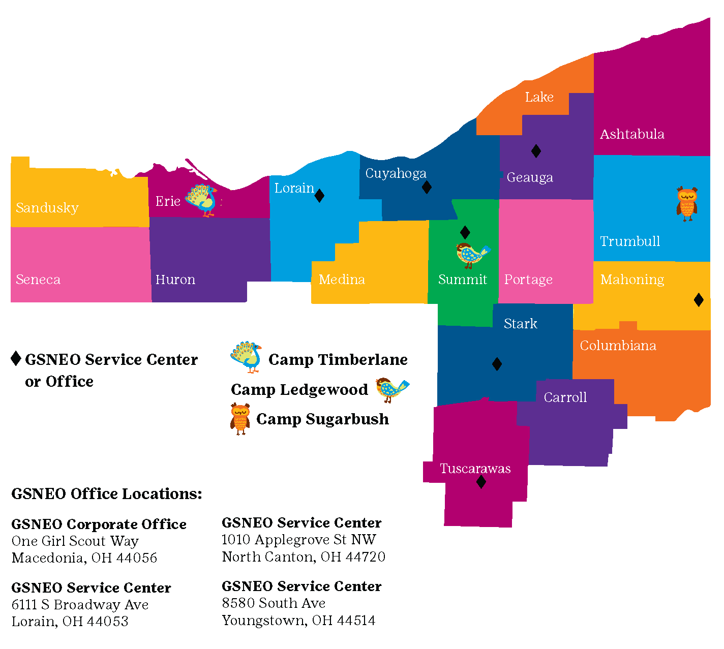 About GSNEO, Visit Us | Girl Scouts