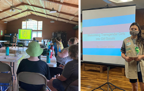 Girl Scout Cadette Uses Her Voice to Advocate for Equal Transgender Rights